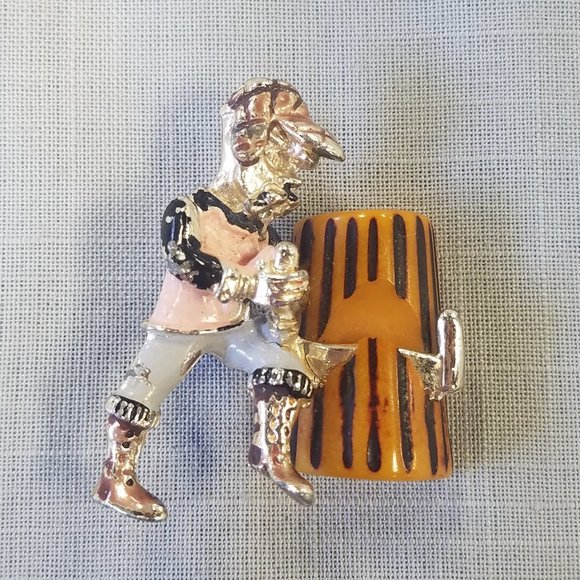 Charles F. Worth | Jewelry | Vintage Charles F Worth Lumberjack Pin ...